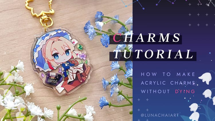 How to make acrylic charms without dying